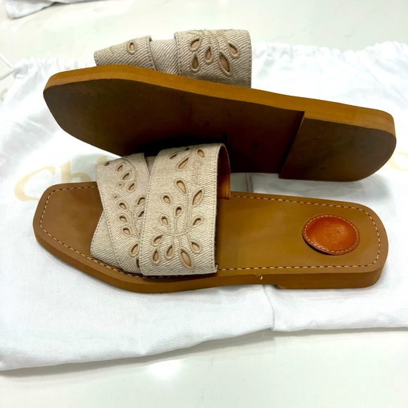 Chloe | Shoes | Chloe Sandals Woody Slide | Poshmark